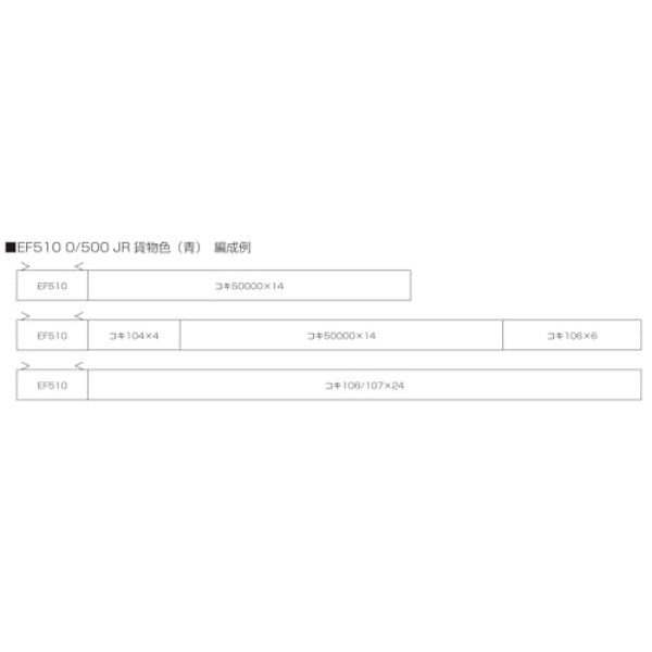 3065-8 EF510 500 JR貨物色(青)| Central Line セントラルライン